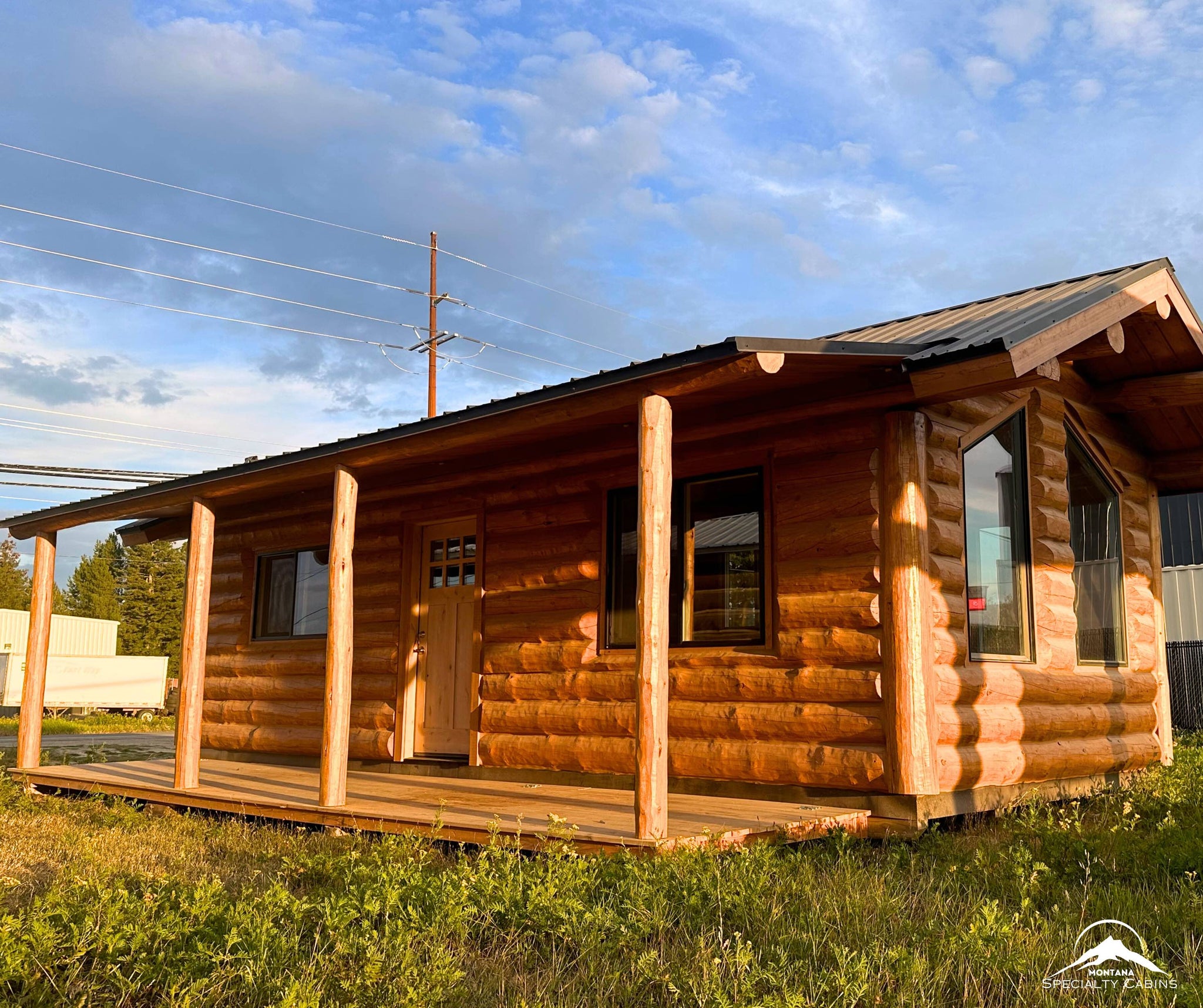 Bison View 12x30 Cabin with Custom Trapezoid Windows – Montana ...