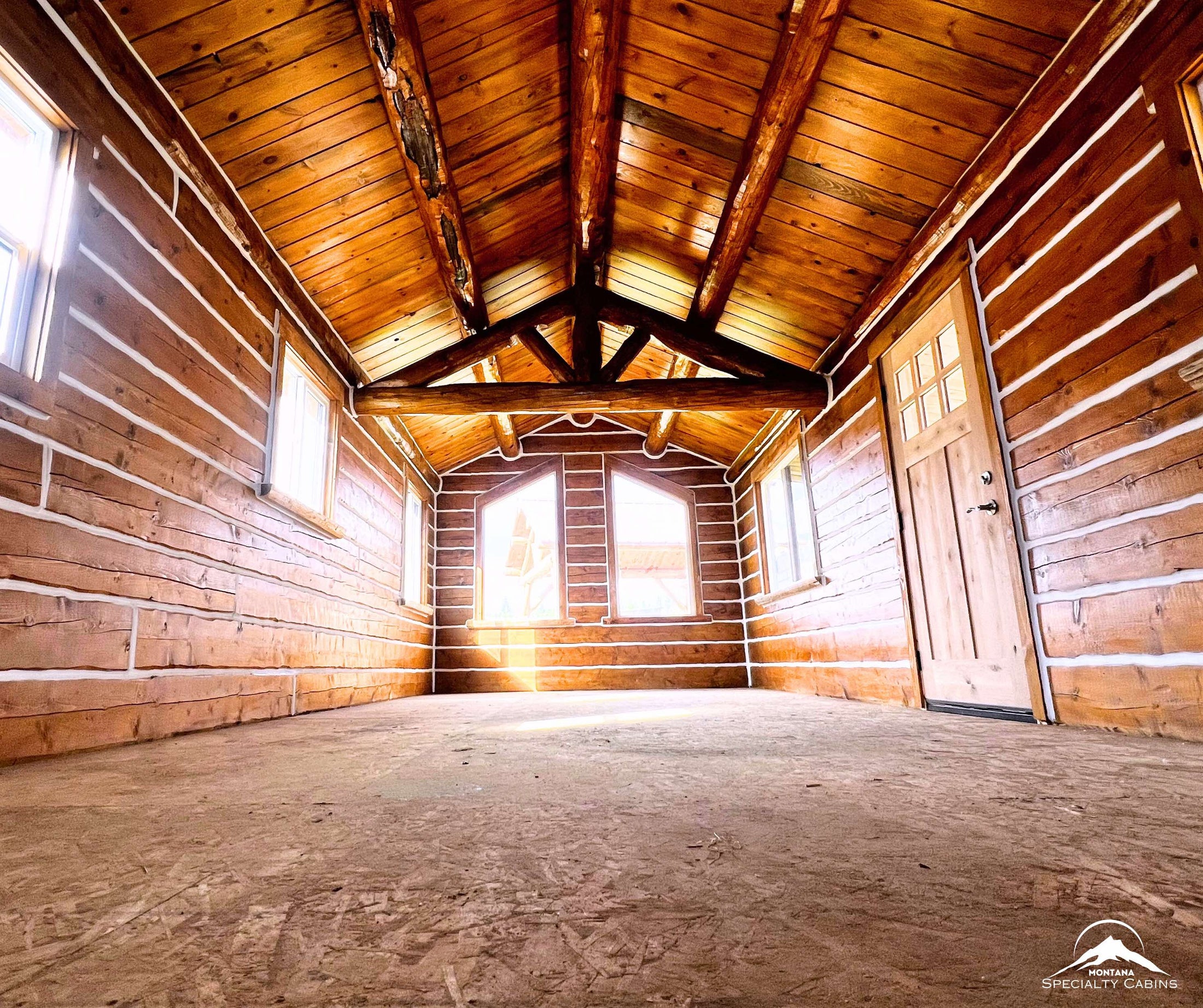 Bison View 12x30 Cabin with Custom Trapezoid Windows – Montana ...